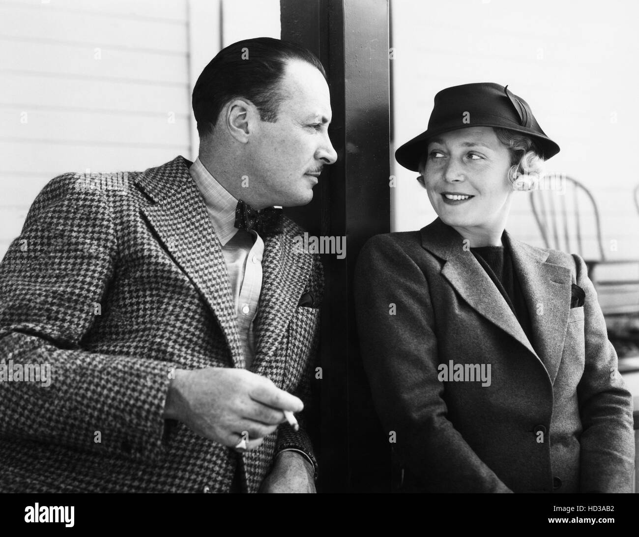 Vilma Banky, being greeted by husband Rod la Rocque, on arriving in ...