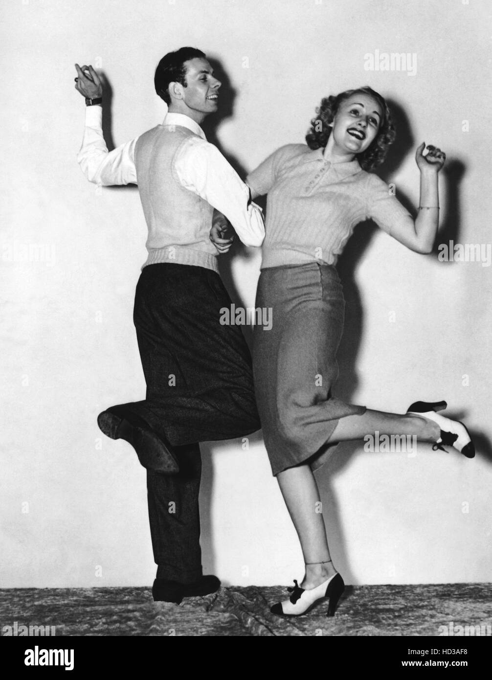 Hal Le Roy (left) and Virginia Dale truckin' while dancing the Big ...