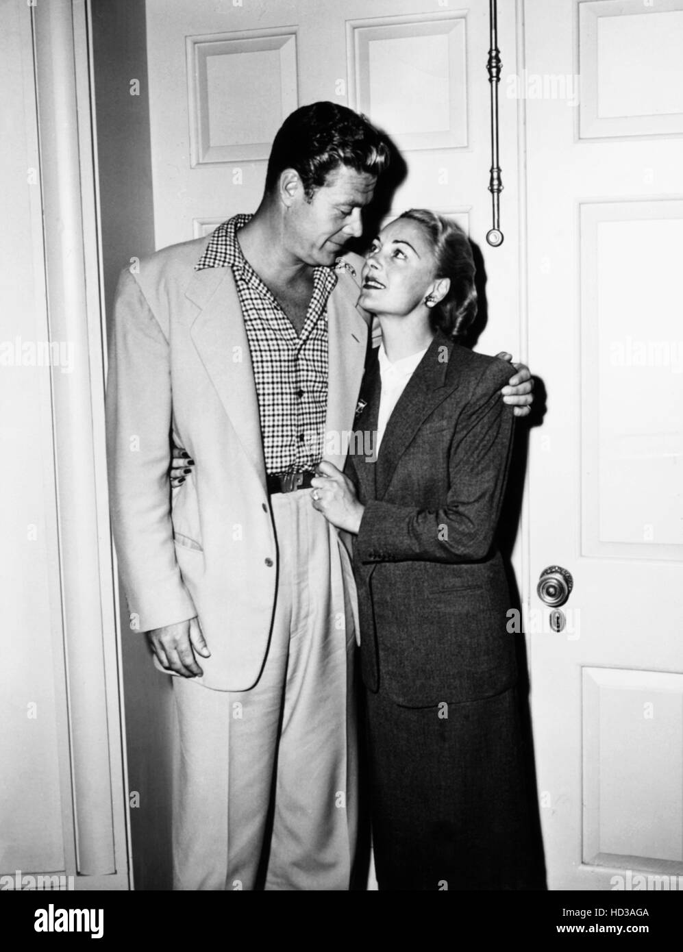 Virginia Field, right, and her third husband, actor Willard Parker, ca ...