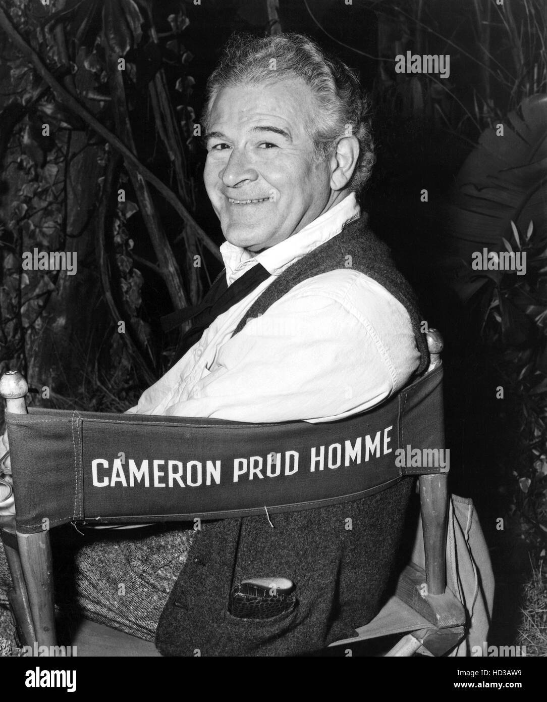 Character actor Cameron Prud'Homme relaxes between takes on the set of ...