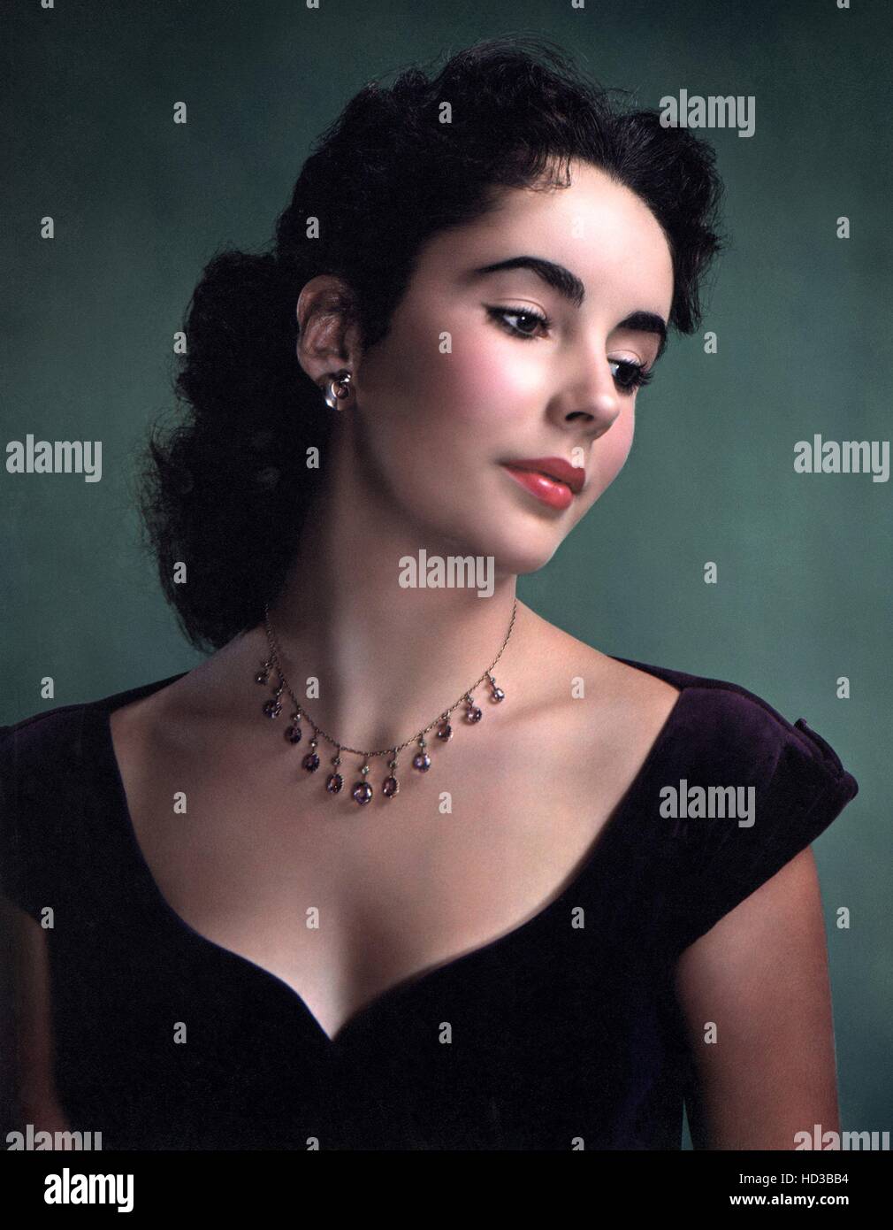 Elizabeth Taylor, portrait by Clarence Sinclair Bull, circa 1948 Stock ...