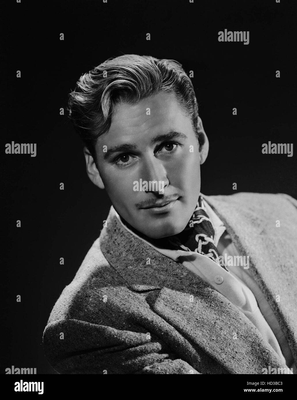 Errol Flynn, portrait by George Hurrell, circa 1938 Stock Photo - Alamy