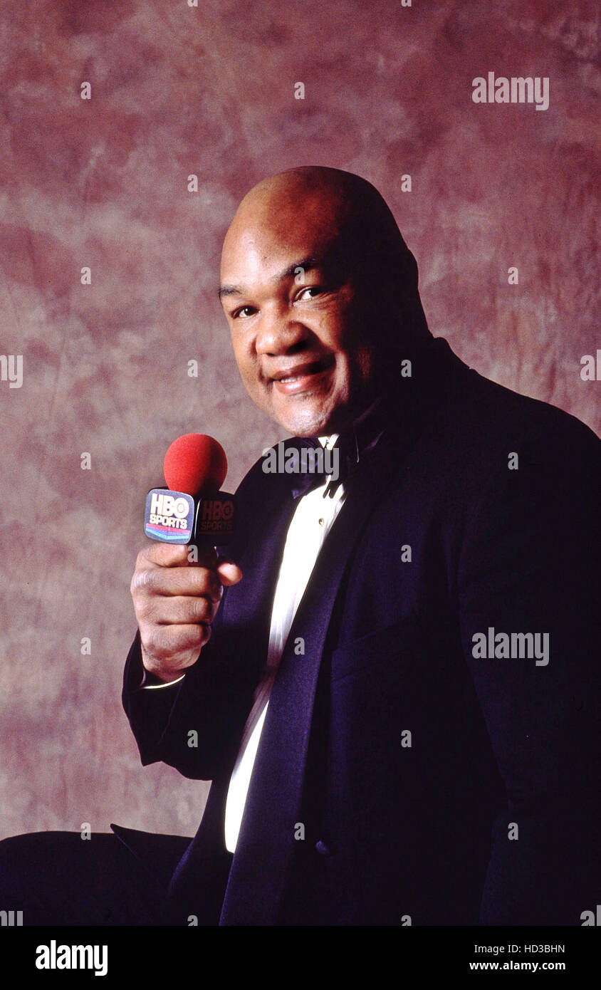 George Foreman, (boxing commmentator), 2001 Stock Photo - Alamy