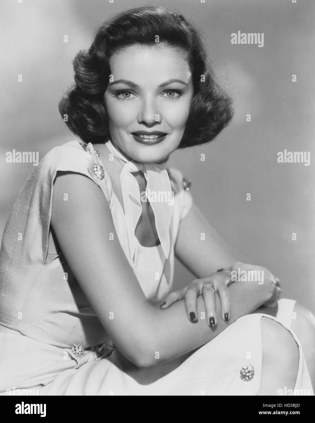 Gene Tierney, Paramount portrait, circa 1950 Stock Photo - Alamy