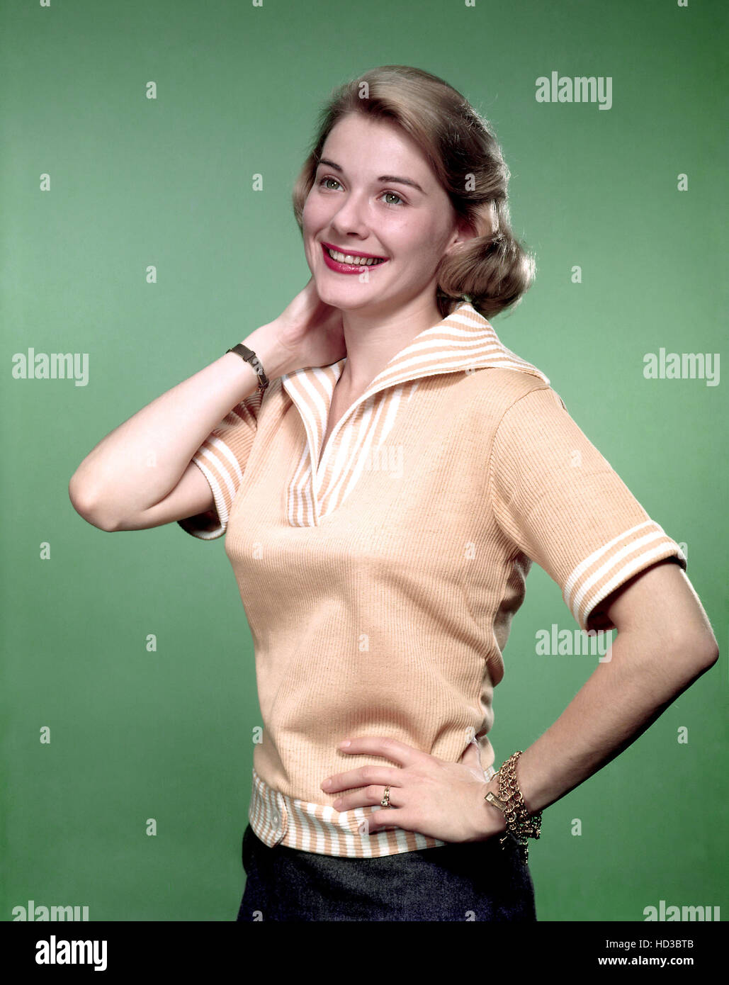 Hope Lange, 1958 Stock Photo - Alamy