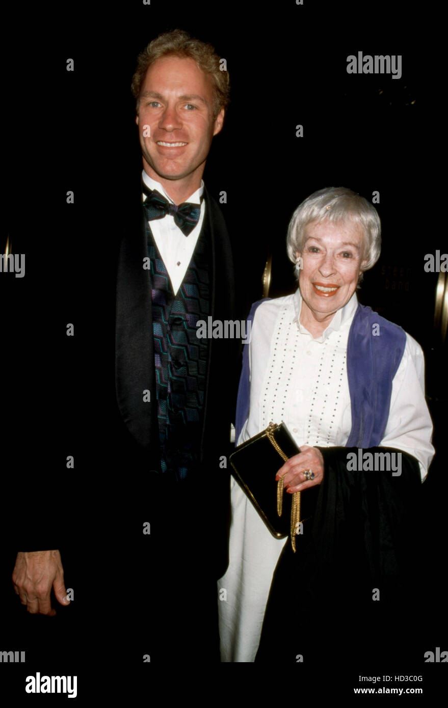 From left: Luke Yankee with his mother, Eileen Heckart, ca. 1980s Stock ...