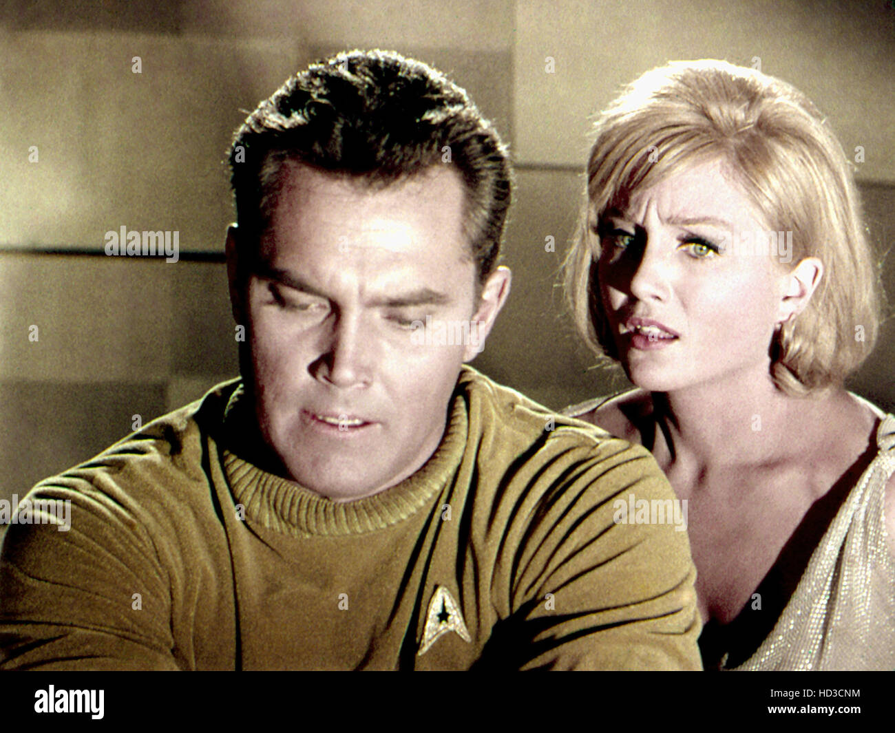 STAR TREK, Jeffrey Hunter and Susan Oliver, in the Star Trek Pilot "The ...