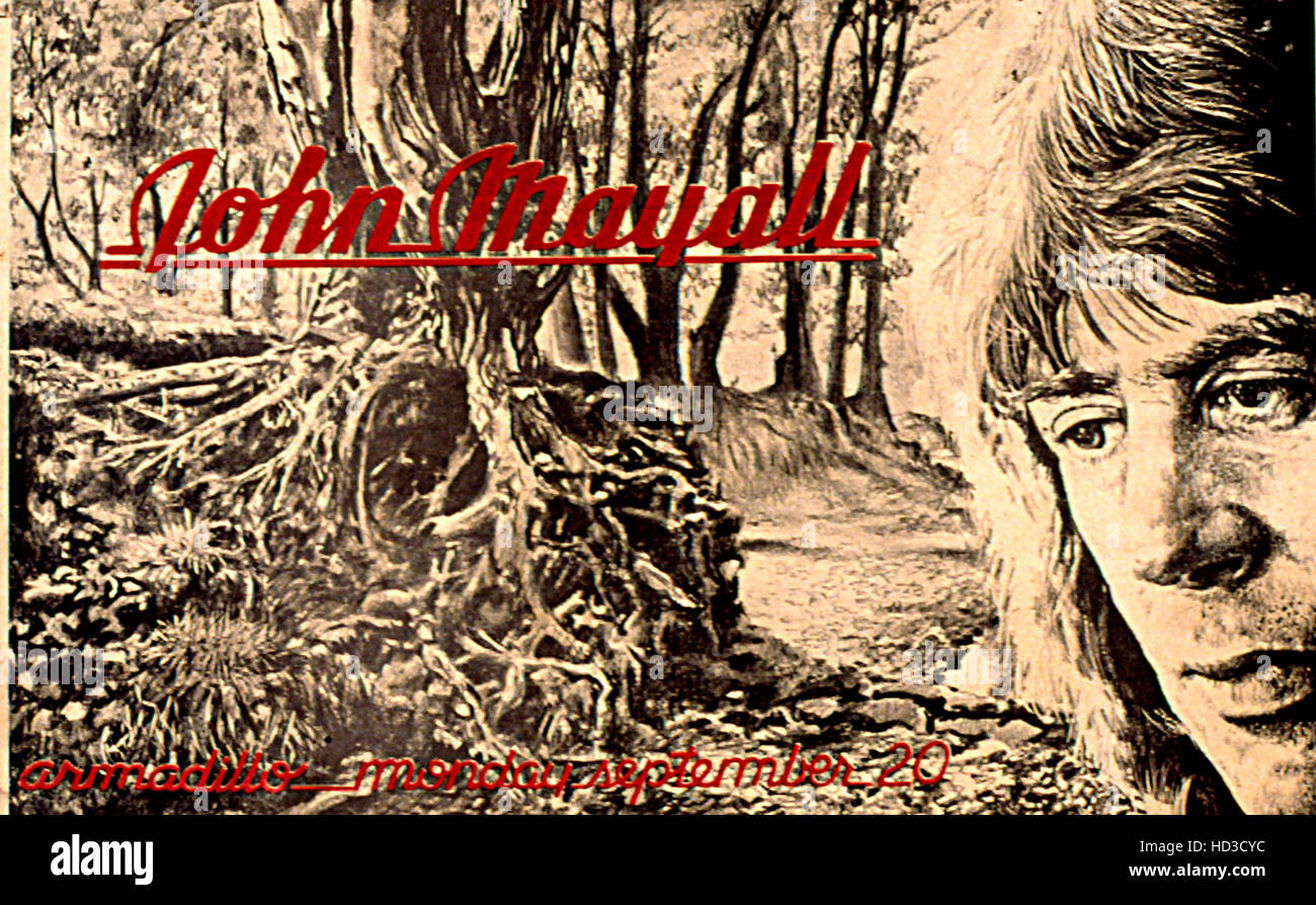 JOHN MAYALL poster announcing live concert performance, 1976 Stock ...