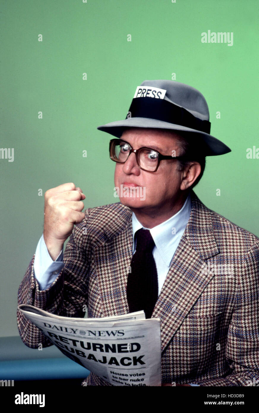 Steve Allen as battling newspaper editor, circa 1960s Stock Photo - Alamy