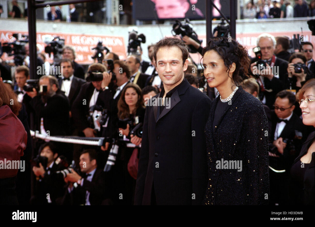 Vincent Perez and wife at Cannes Film Festival, 2000, by Thierry ...