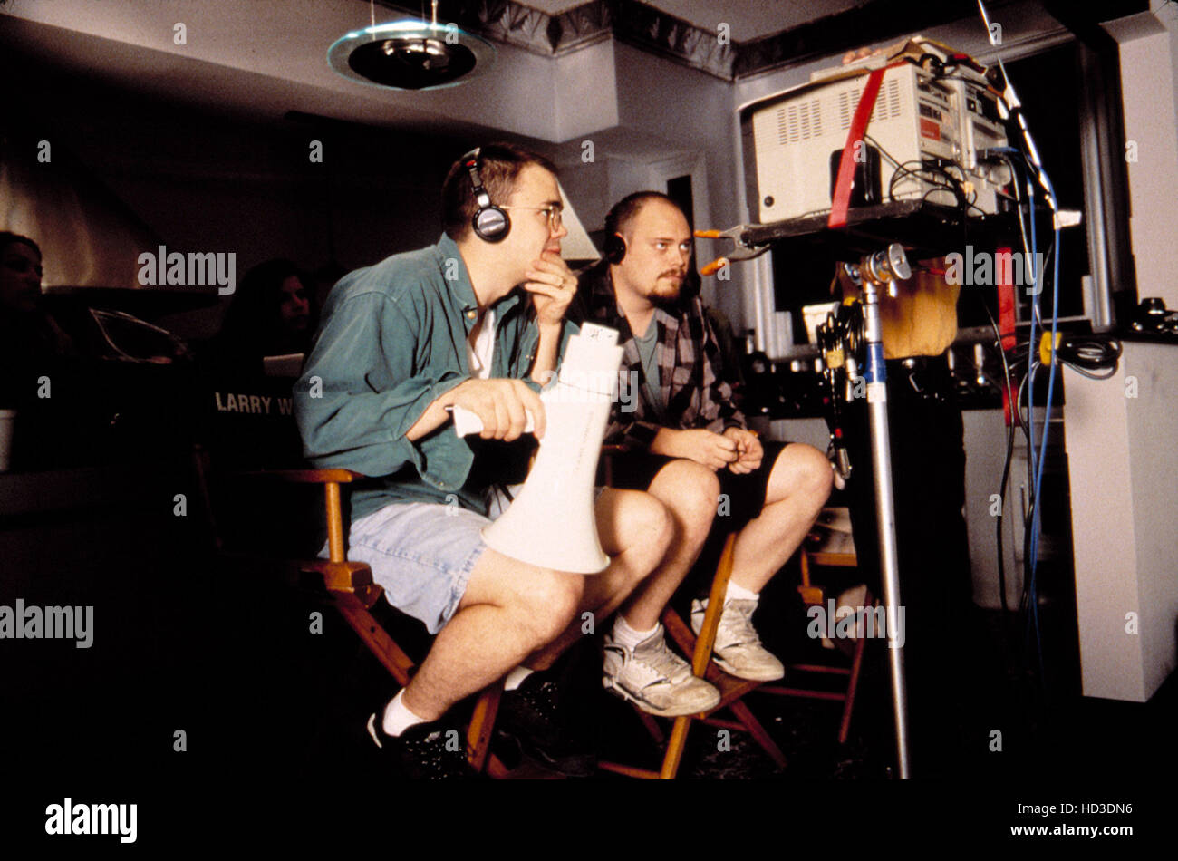 Andy and Larry Wachowski on the set of BOUND, 1996 Stock Photo - Alamy
