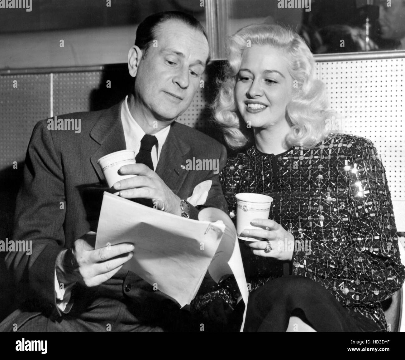 THE ABBOTT AND COSTELLO SHOW, from left: Bud Abbott, Marilyn Maxwell ...