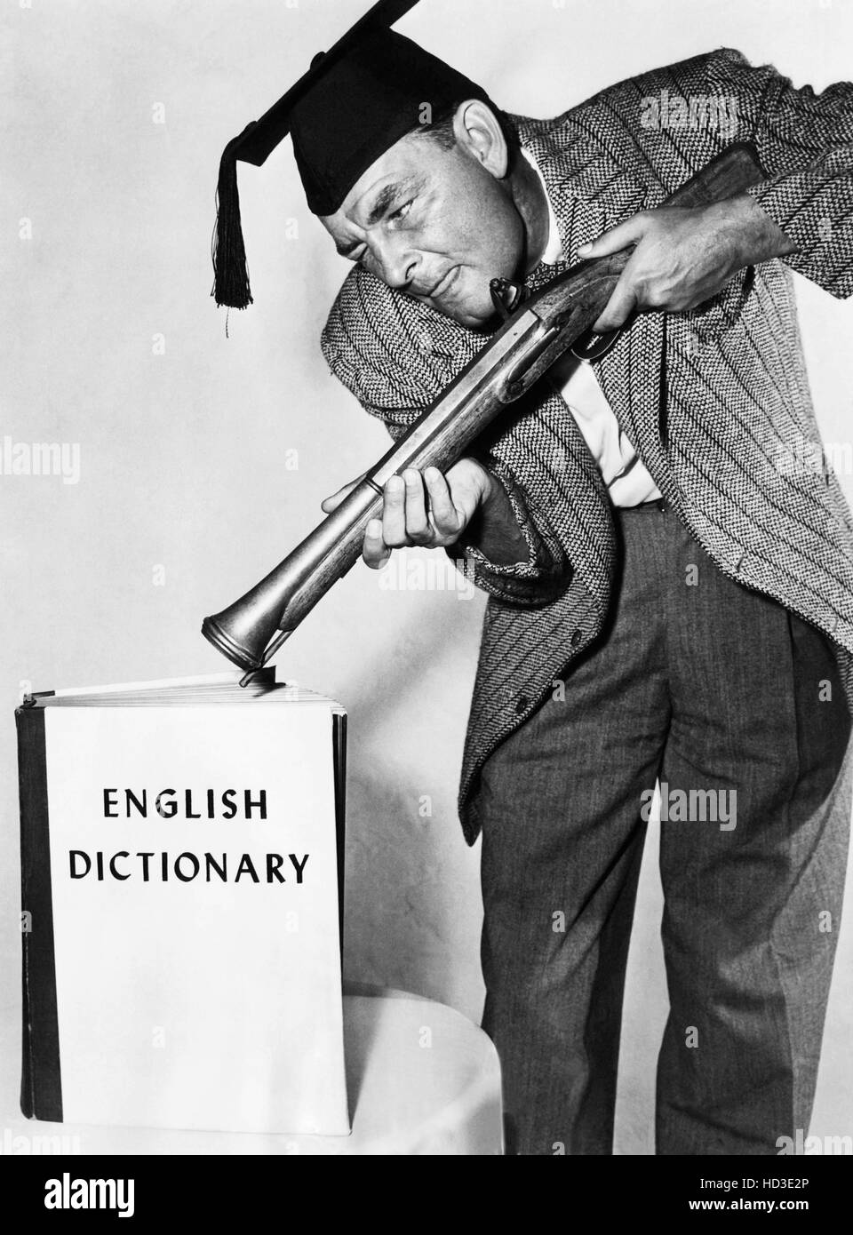 DUFFY'S TAVERN, star and writer Ed Gardner, demolishing the English ...