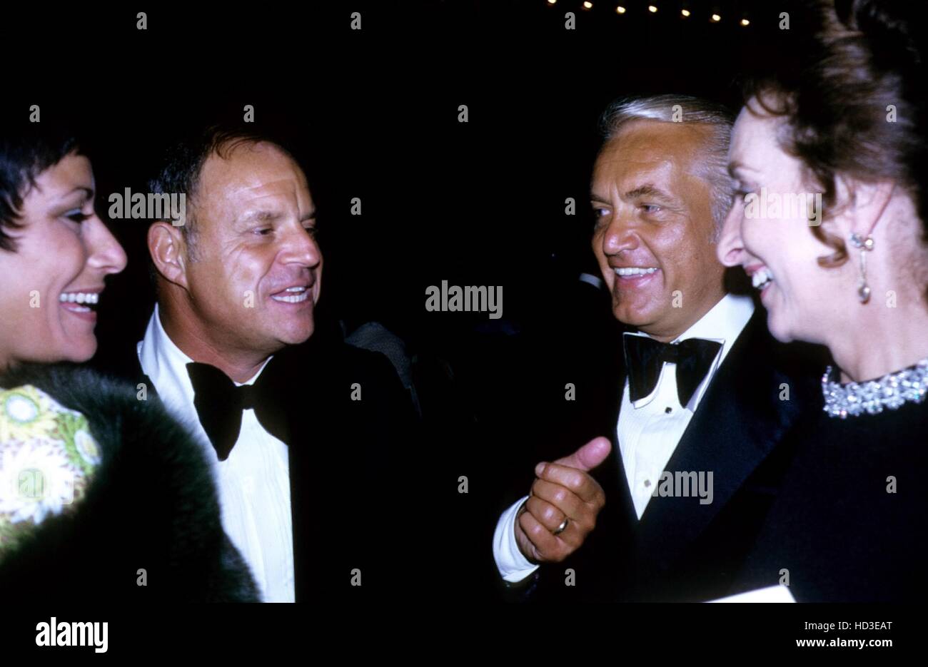 Don Rickles, Ted Knight with their wives at the 25th Annual Emmy Awards ...