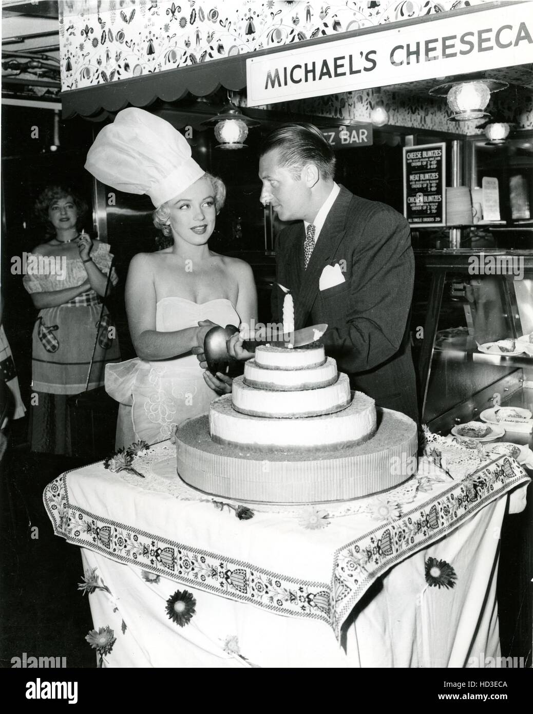 Marilyn Monroe, who has been elected Miss Cheesecake, on August 4, 1951 ...