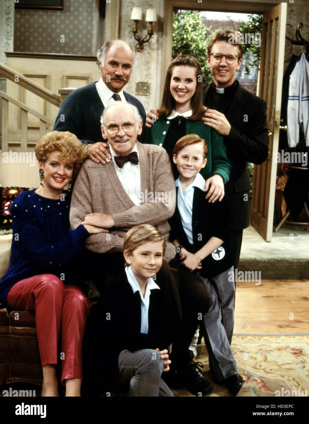 THE CAVANAUGHS, (back row, l to r): Peter Michael Goetz, Mary Tanner ...