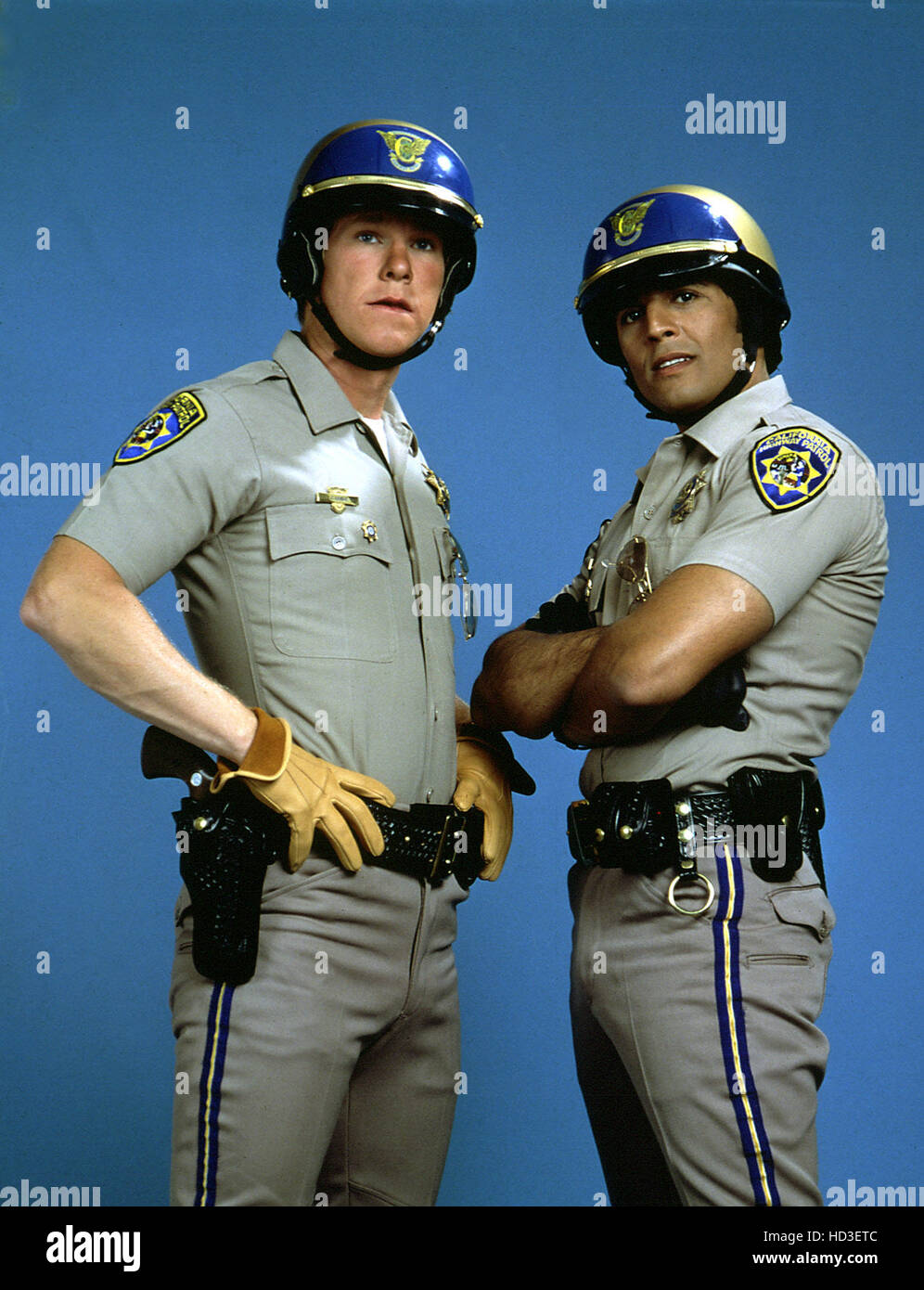 CHIPS, Larry Wilcox, Erik Estrada, 1977-1983 Stock Photo - Alamy