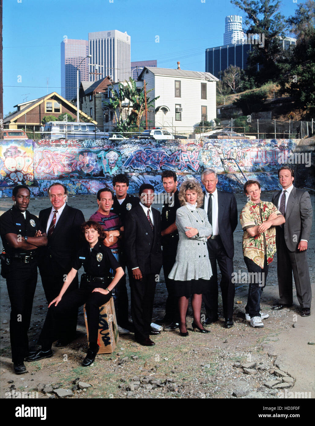 COP ROCK, (L-R), James McDaniel, Ron McLarty, Anne Bobby, Peter Onorati ...