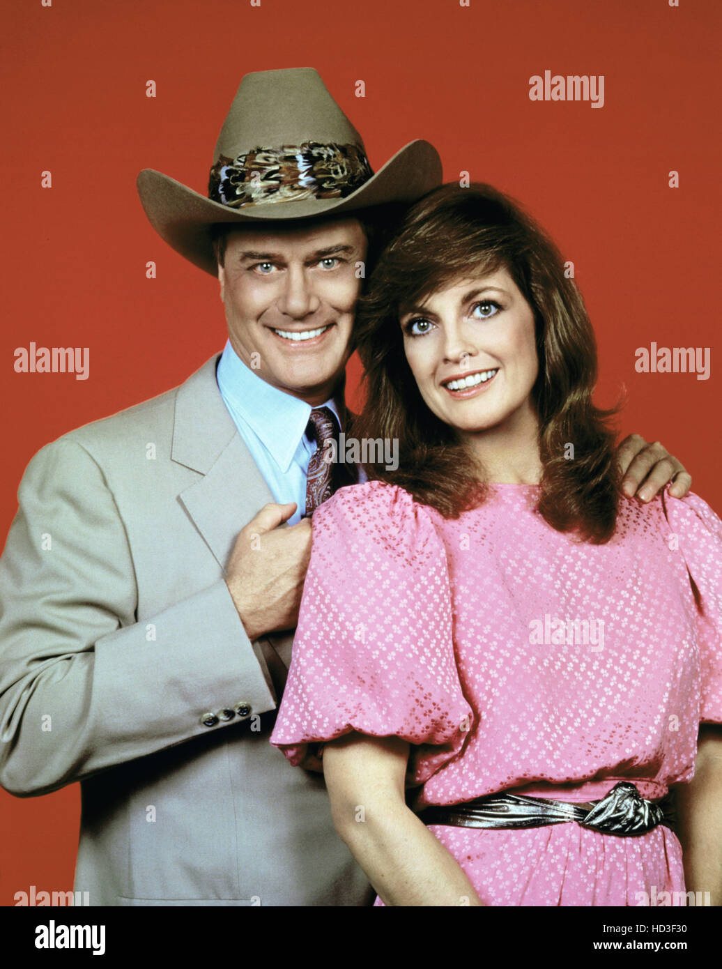 DALLAS, Larry Hagman, Linda Gray, 1978-1991 Stock Photo - Alamy
