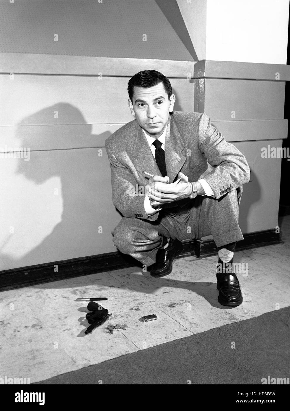DRAGNET, Jack Webb, radio show, 1949-1956 & TV show, 1951-1959 Stock ...