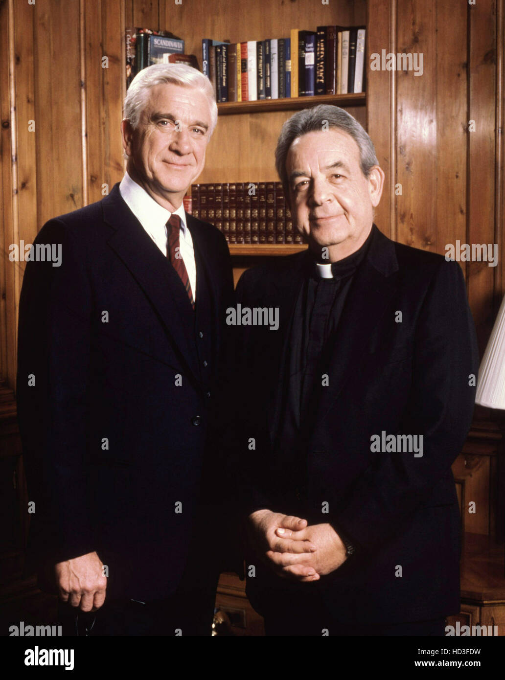 FATAL CONFESSION: A FATHER DOWLING MYSTERY, (from left): Leslie Nielsen ...