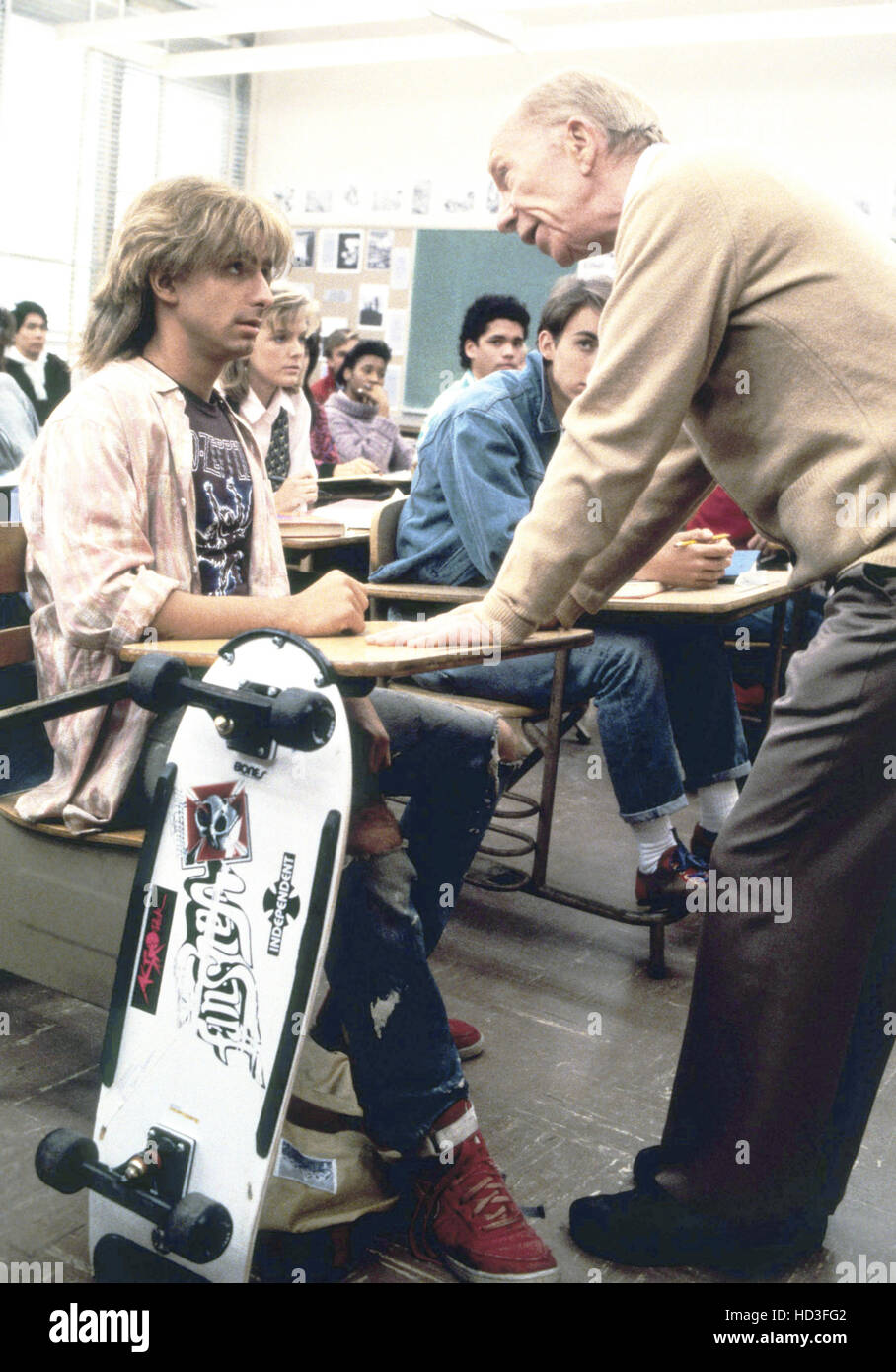 FAST TIMES, from left: Dean Cameron, Ray Walston, 1986, © CBS/courtesy ...