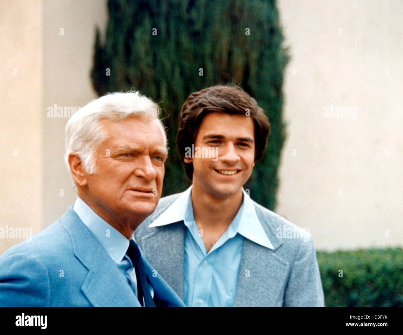 BARNABY JONES, from left: Buddy Ebsen, Mark Shera, 1973-80 Stock Photo ...
