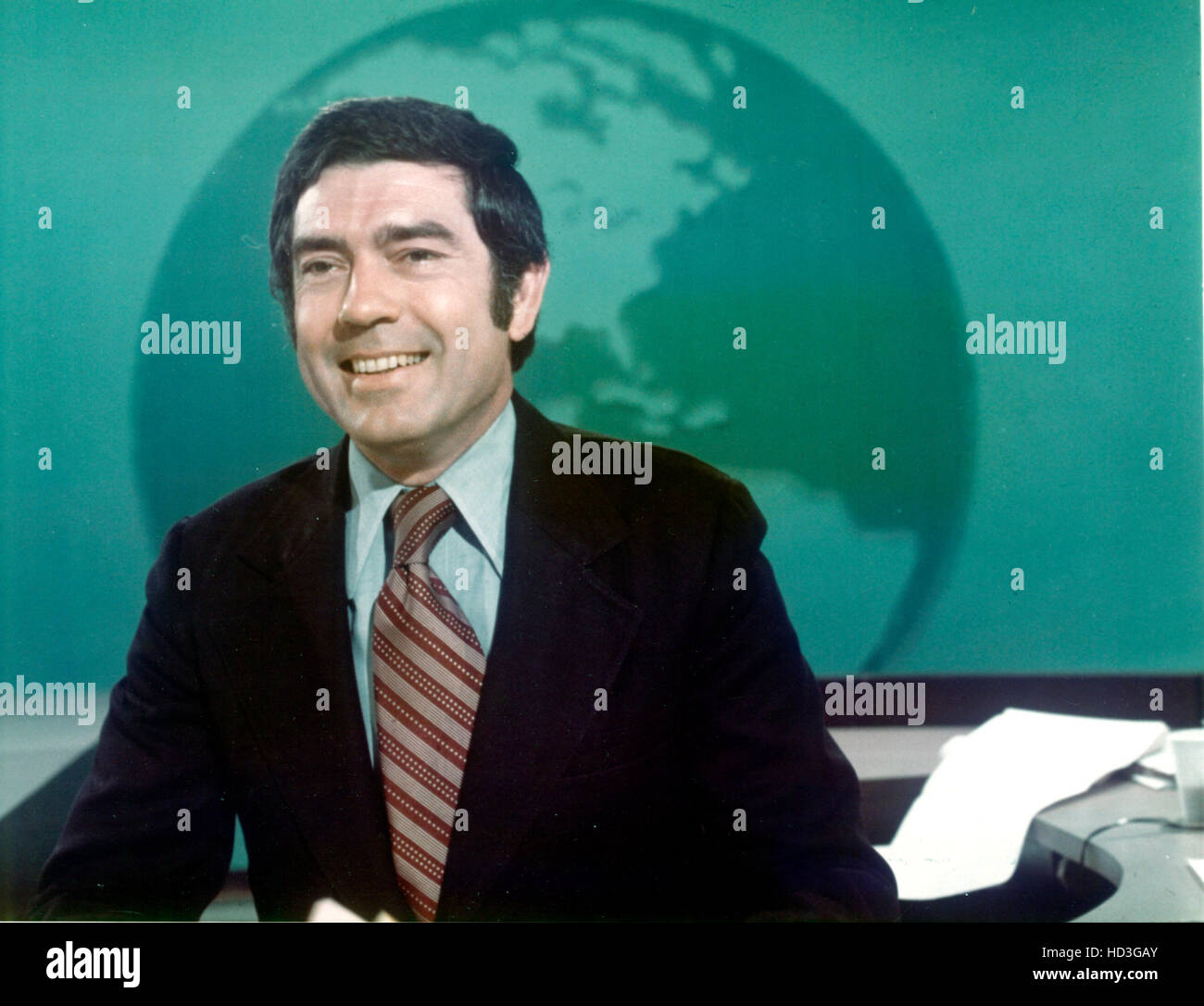 CBS SUNDAY NIGHT NEWS, Dan Rather, 1970-75 Stock Photo - Alamy