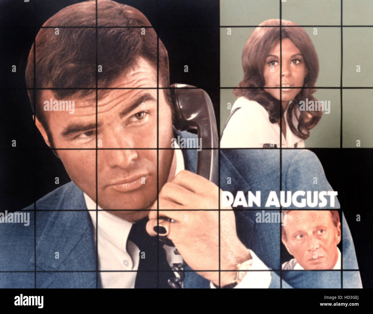 DAN AUGUST, Burt Reynolds, Ena Hartman, Norman Fell, 1970-1971 Stock ...