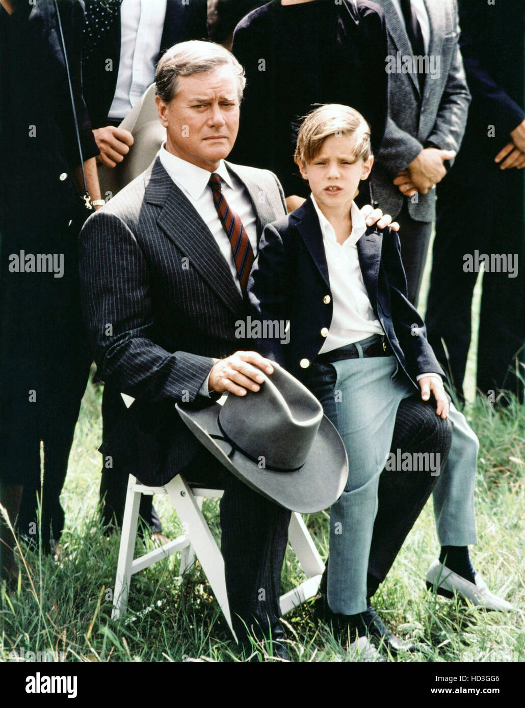 DALLAS, (from left): Larry Hagman, Omri Katz, 'The Family Ewing ...