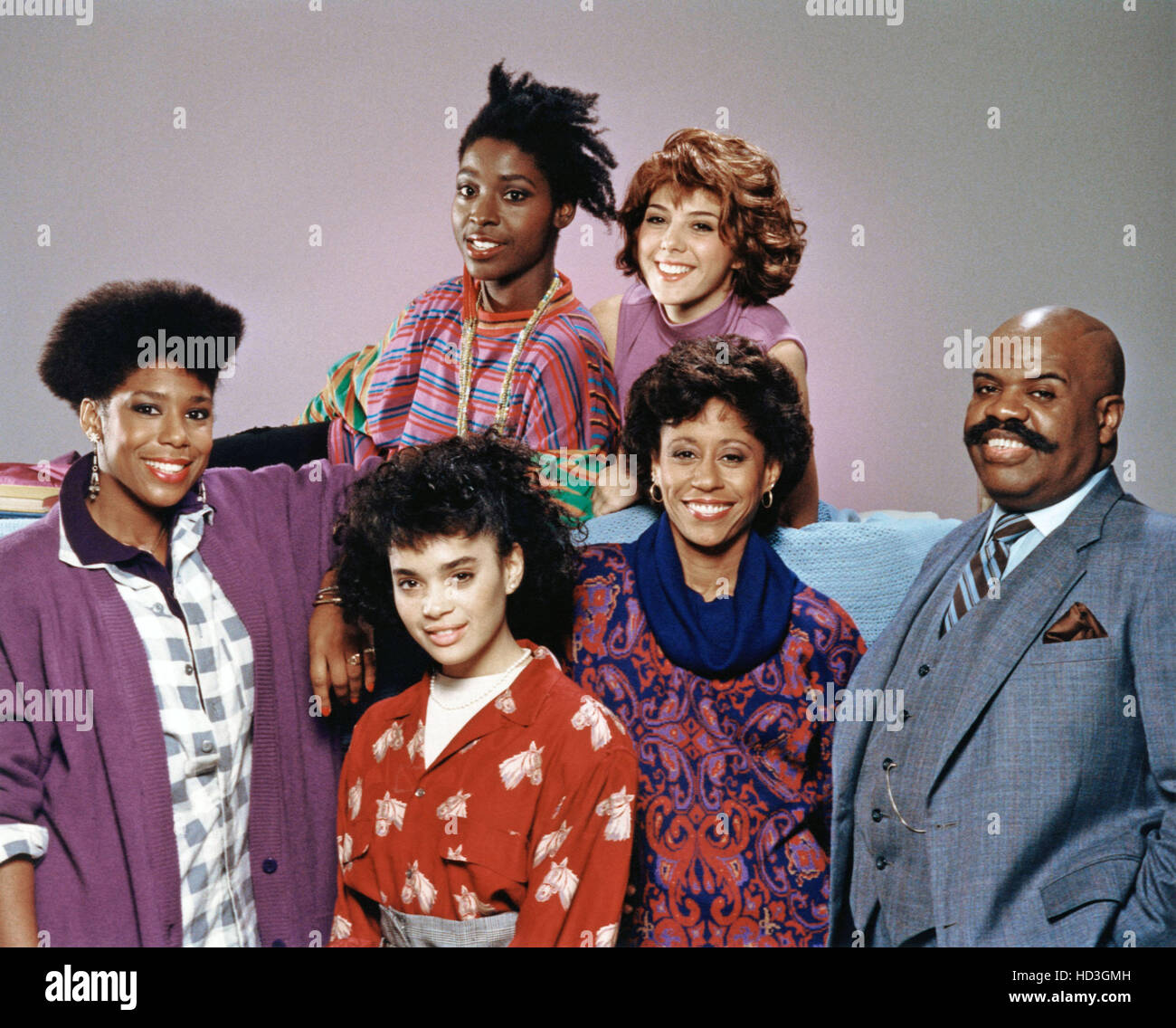 A DIFFERENT WORLD, (back row, from left): Yvonne Stickney, Marisa Tomei ...