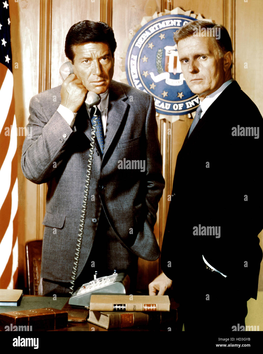 THE F.B.I., Efram Zimbalist Jr., Philip Abbott, 1965-74 Stock Photo - Alamy