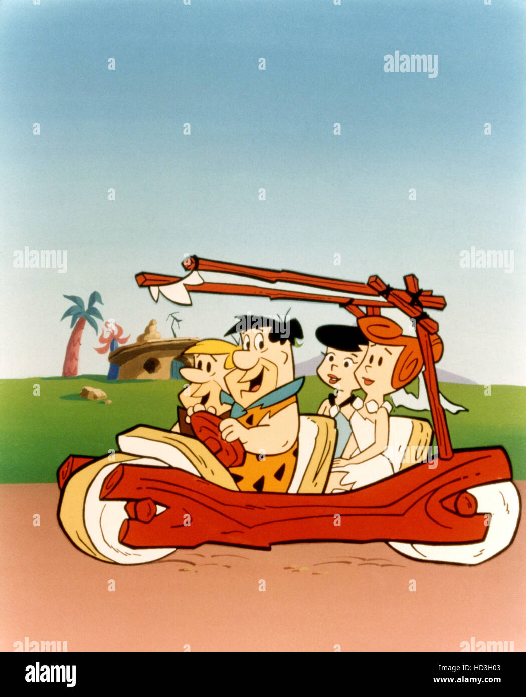 The Flintstones From Left Barney Rubble Fred Flintstone Betty