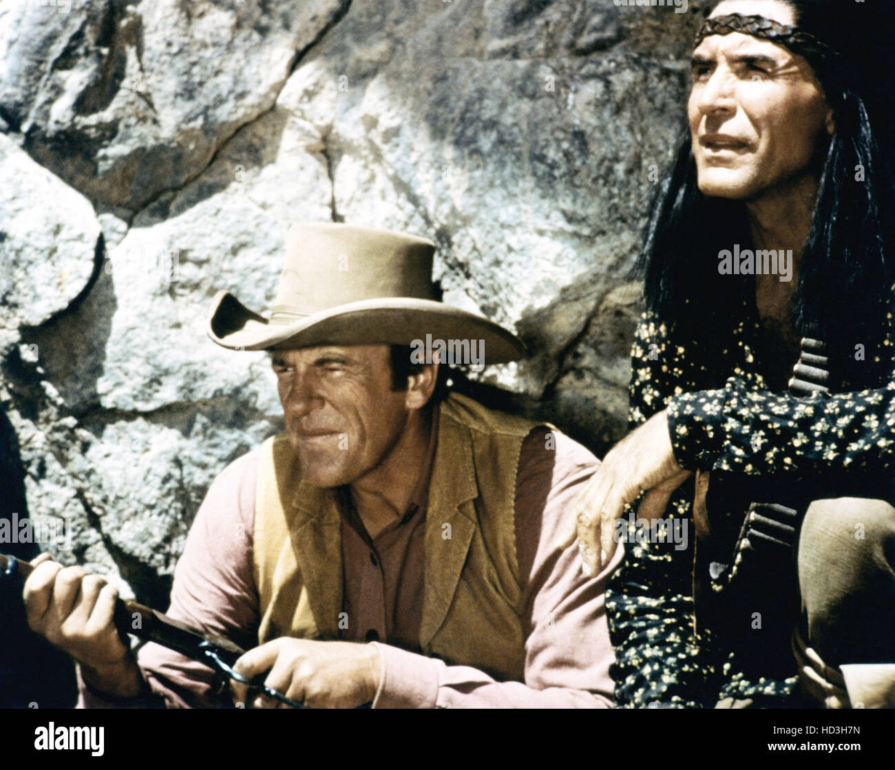 GUNSMOKE, (from left): James Arness, Ricardo Montalban, 'Chato ...