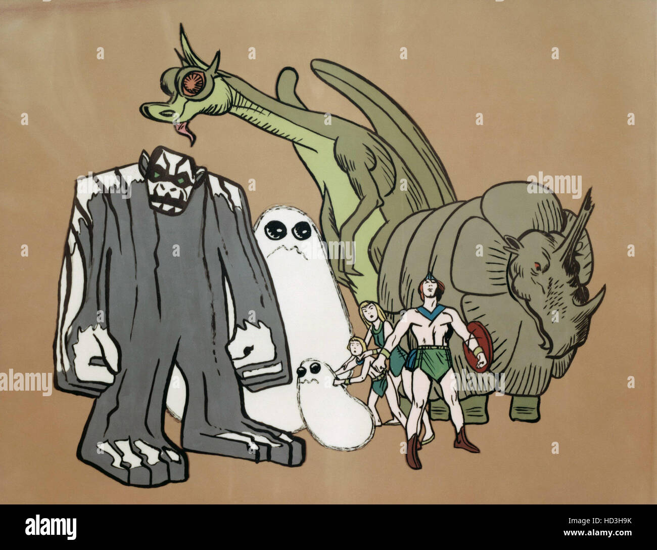 THE HERCULOIDS, Dorno, Tara, Zandor, 1967-69 Stock Photo - Alamy