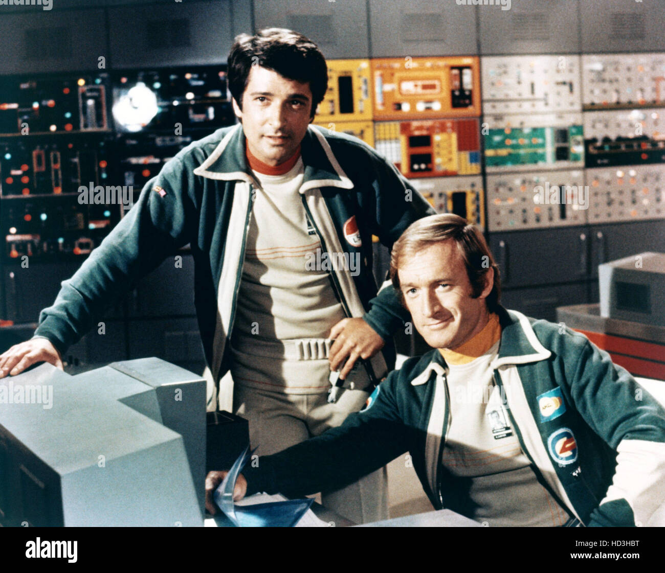 SPACE: 1999, (from left): Tony Anholt, Nick Tate, 1975-77 Stock Photo ...
