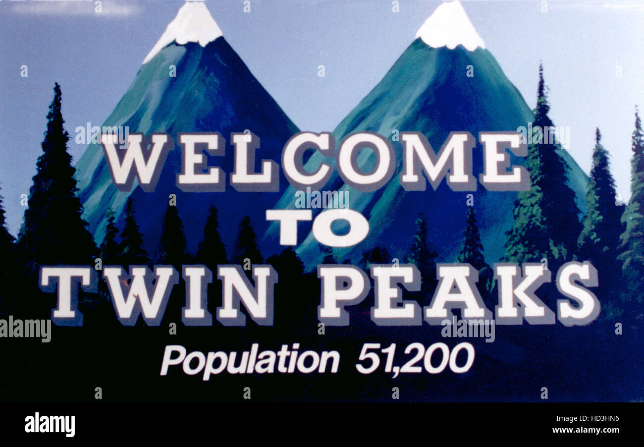 Twin Peaks Population Sign