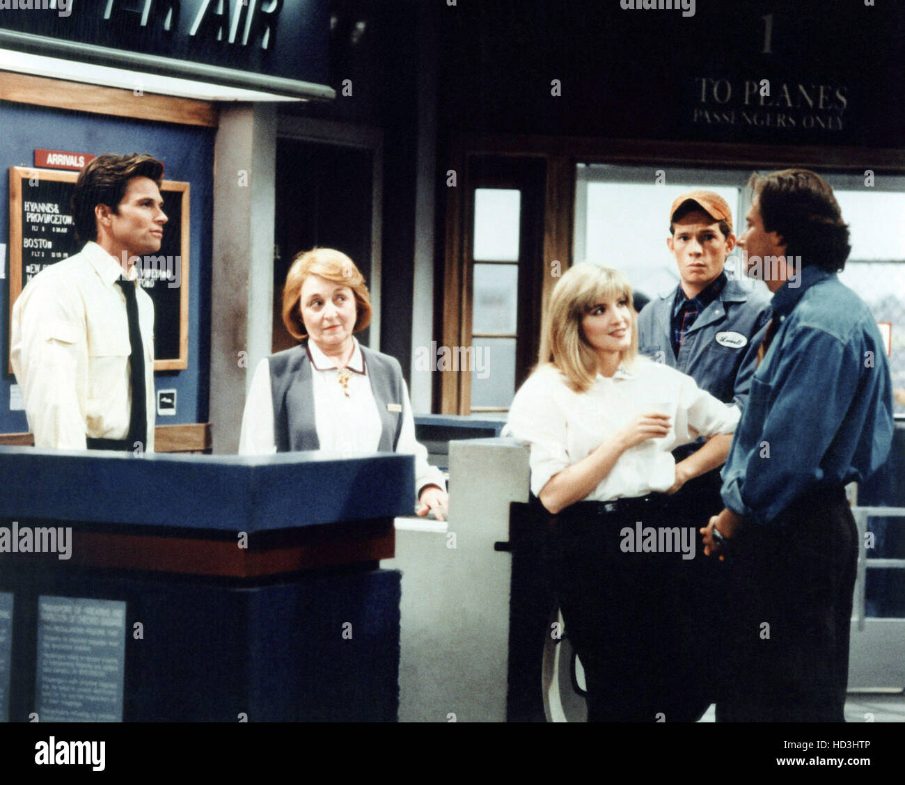 WINGS, (from left): Timothy Daly, Rebecca Schull, Crystal Bernard ...