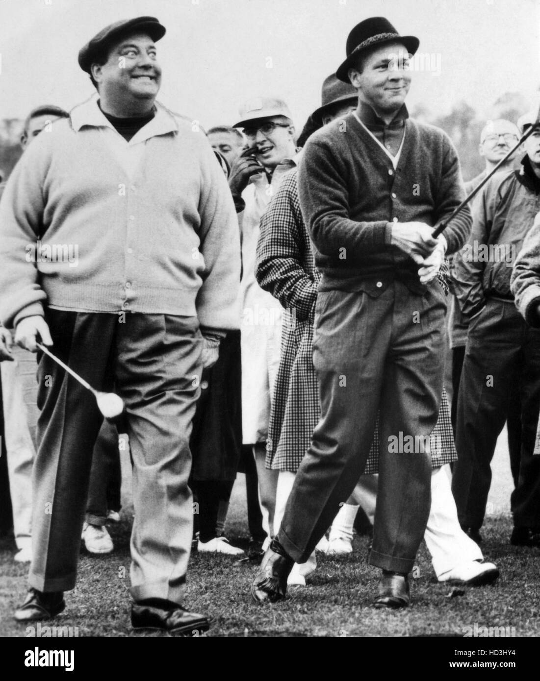 THE CBS SPORTS SPECTACULAR, from left: Jackie Gleason, Arnold Palmer ...