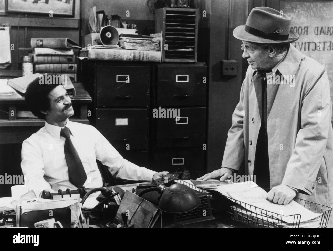 BARNEY MILLER, from left: Ron Glass, James Gregory, 1975-82 Stock Photo ...