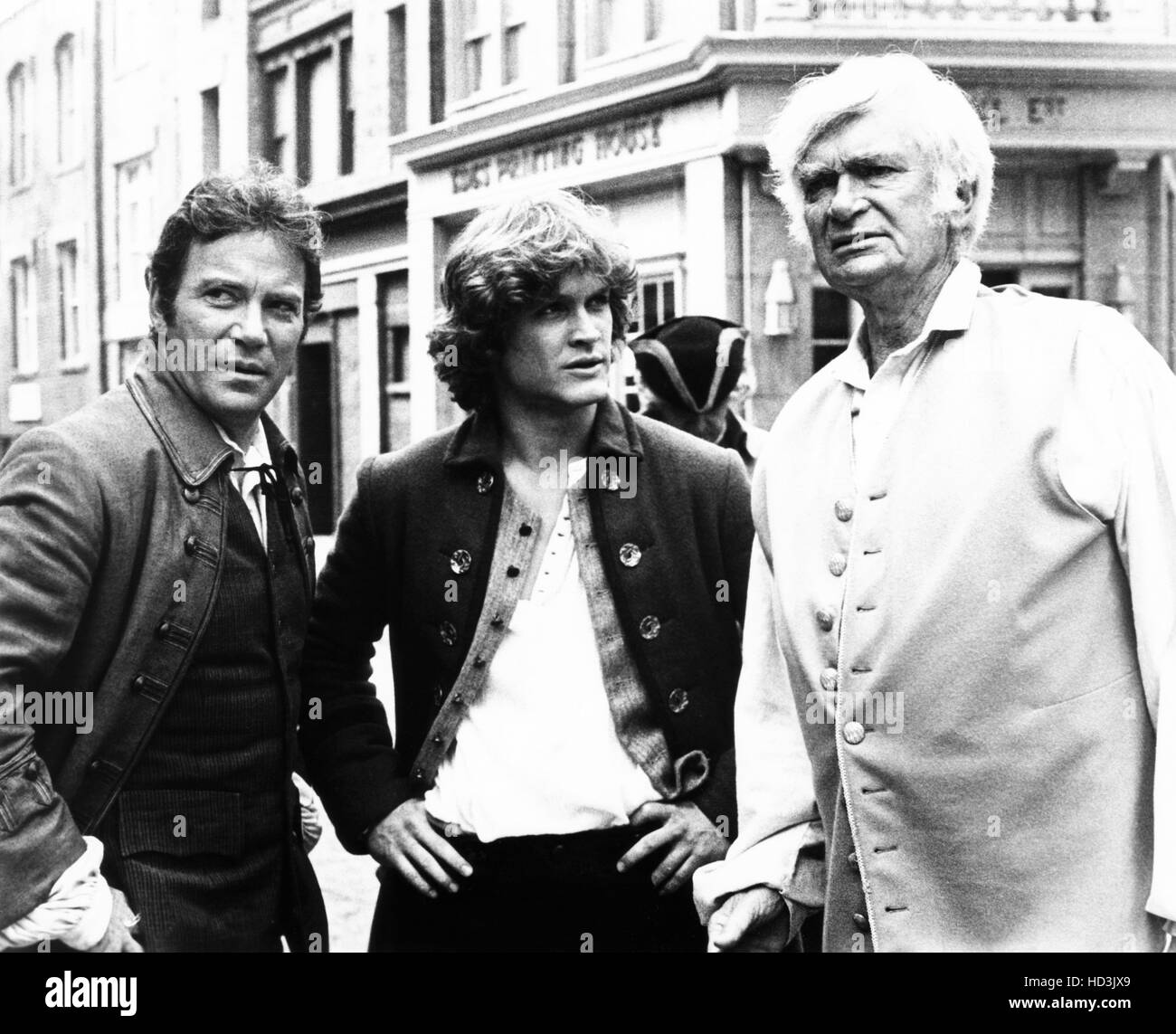 THE BASTARD, from left, William Shatner, Andrew Stevens, Buddy Ebsen ...