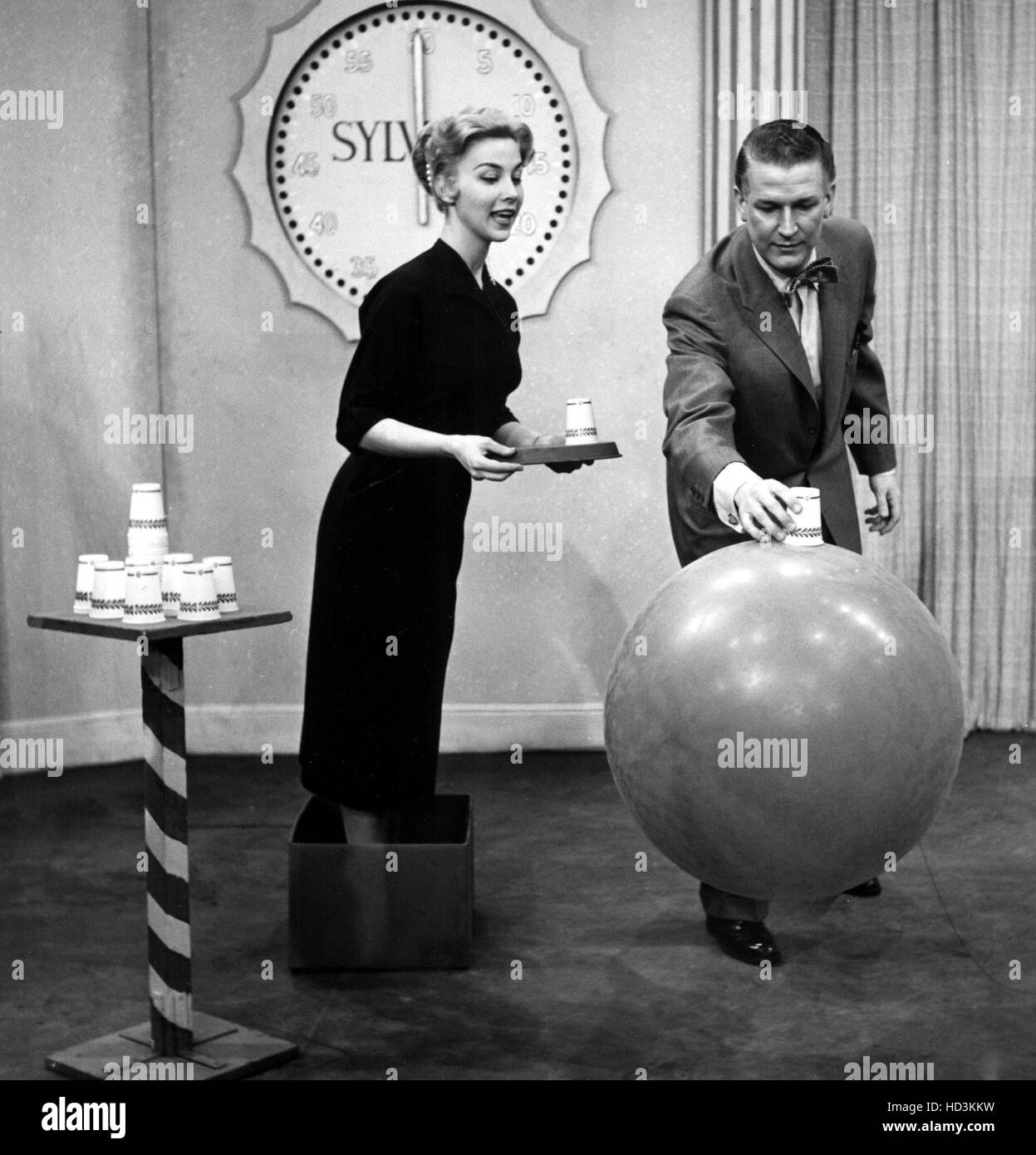 BEAT THE CLOCK, 1950-61, Beverly Bentley, Bud Collyer Stock Photo - Alamy