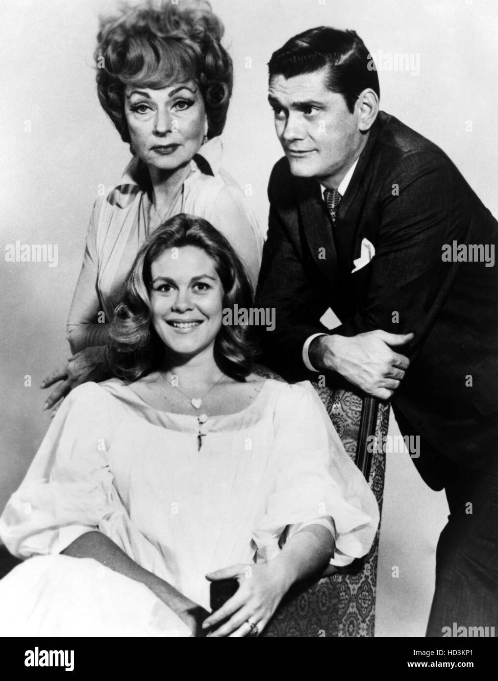 BEWITCHED, Agnes Moorehead, Elizabeth Montgomery, Dick York, 1964-72 ...