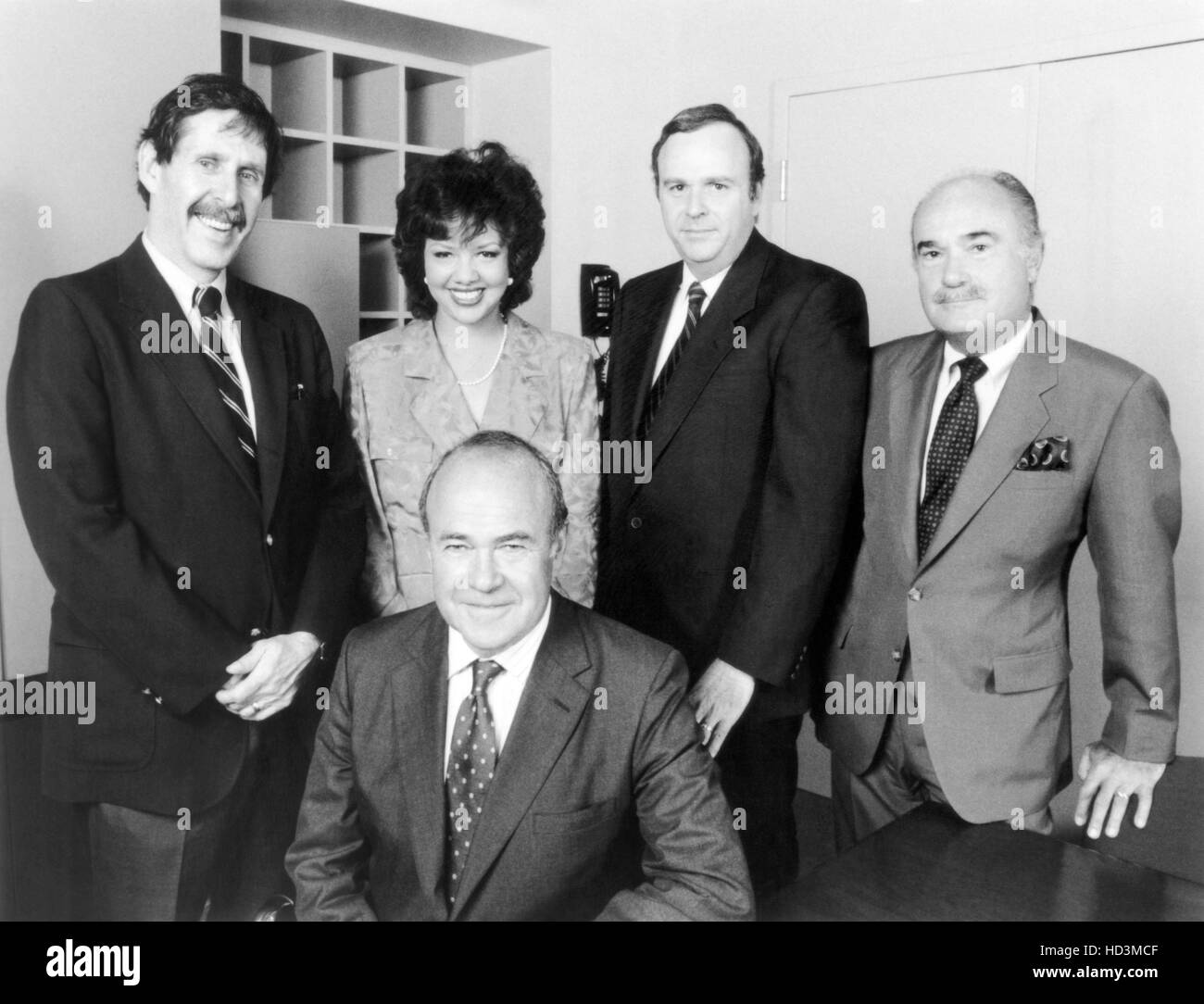 BUSINESS WORLD, (standing, from left): Gordon Williams, Carole Simpson ...