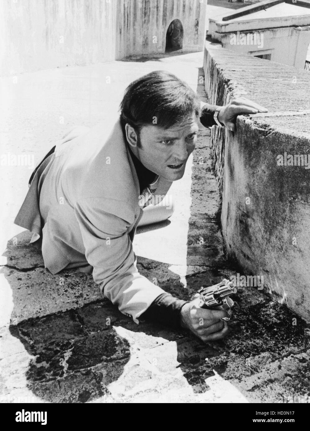 CARIBE, Stacy Keach, 1975 Stock Photo - Alamy