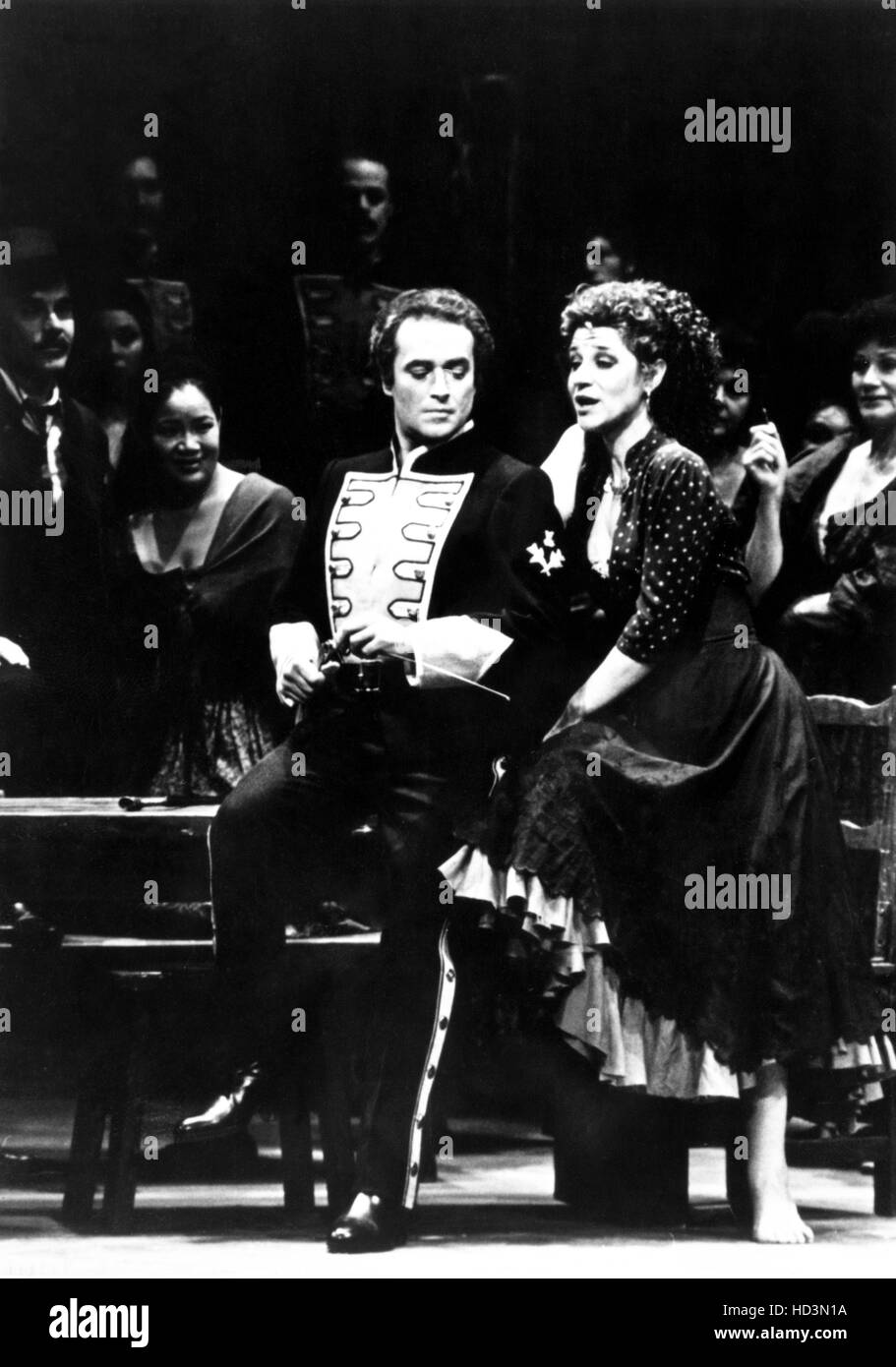 CARMEN, Jose Carreras, Agnes Baltsa, 1987 Stock Photo - Alamy