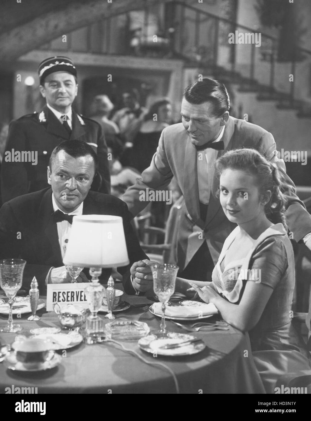 CASABLANCA, seated from left: Peter van Eyck, Olive Sturgess, standing ...