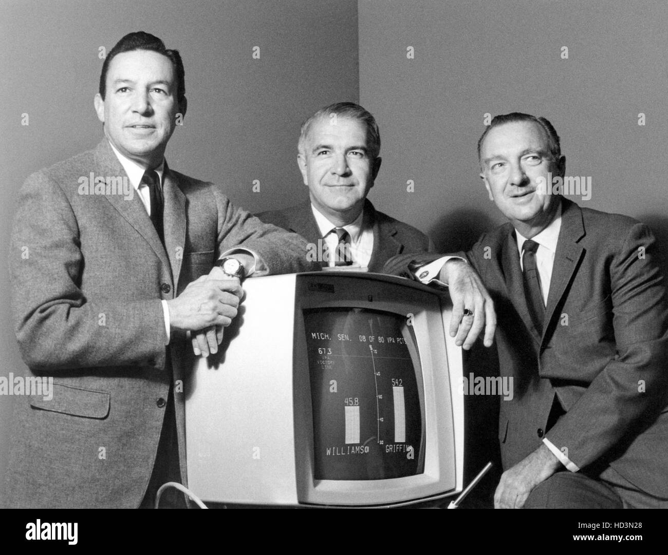 CAMPAIGN '66: ELECTION NIGHT, (from left): Mike Wallace, Harry Reasoner ...