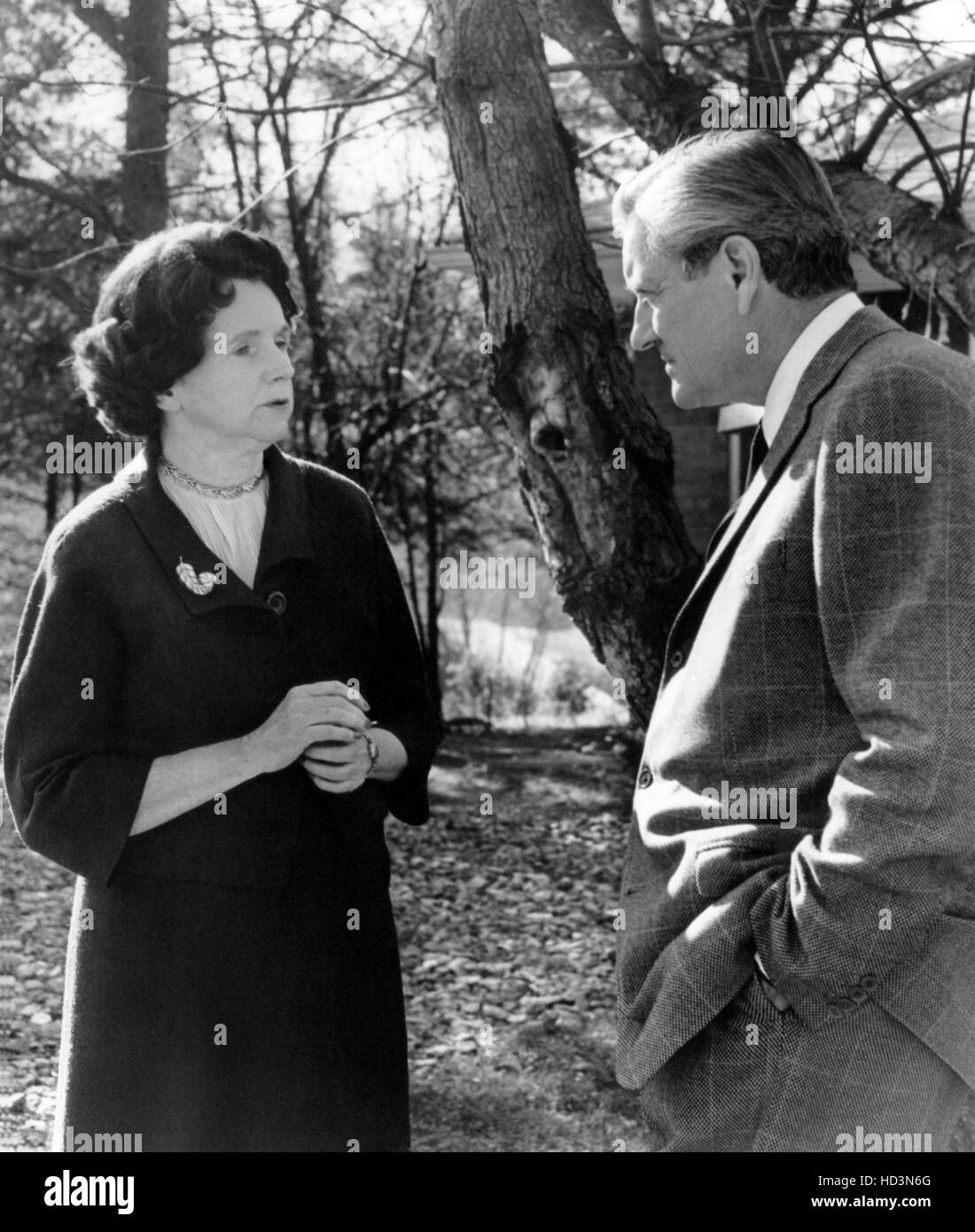CBS REPORTS, l-r: Rachel Carson, Eric Sevareid in 'CBS News ...