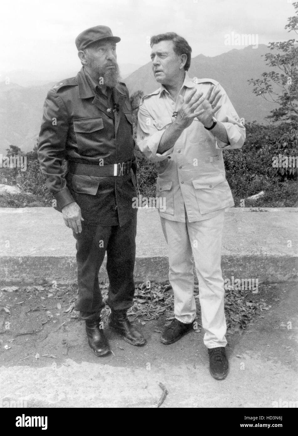 CBS REPORTS, (from left): Fidel Castro, Dan Rather, 'Castro', (aired ...